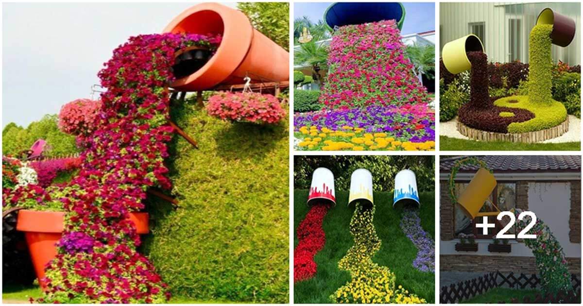 27 Stunning Spilled Flower Pot Ideas to Brighten Up Your Garden ...
